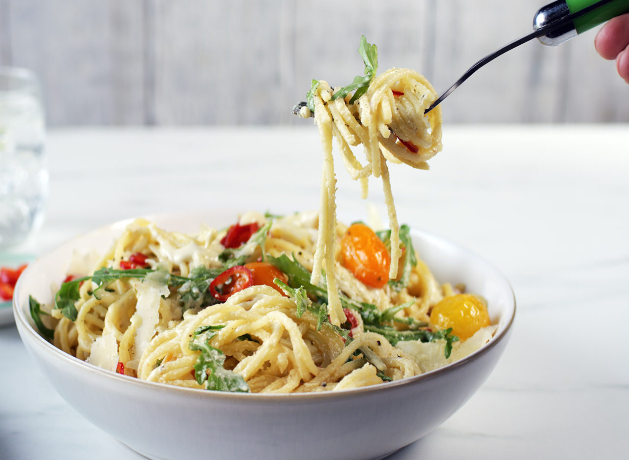 Creamy Hummus Pasta | Summer Fresh