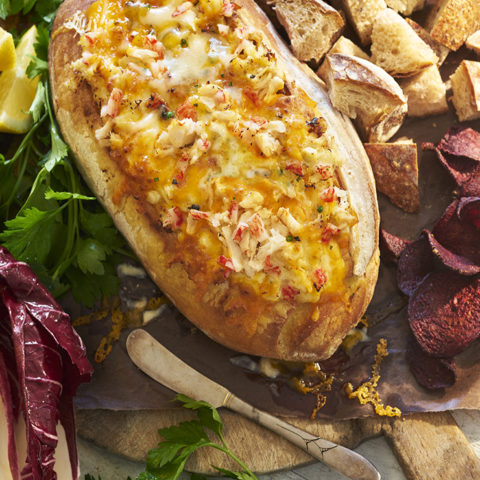 Cheesy Crab Bread | Summer Fresh