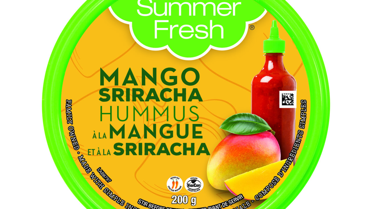 Mango Sriracha Hummus | Summer Fresh